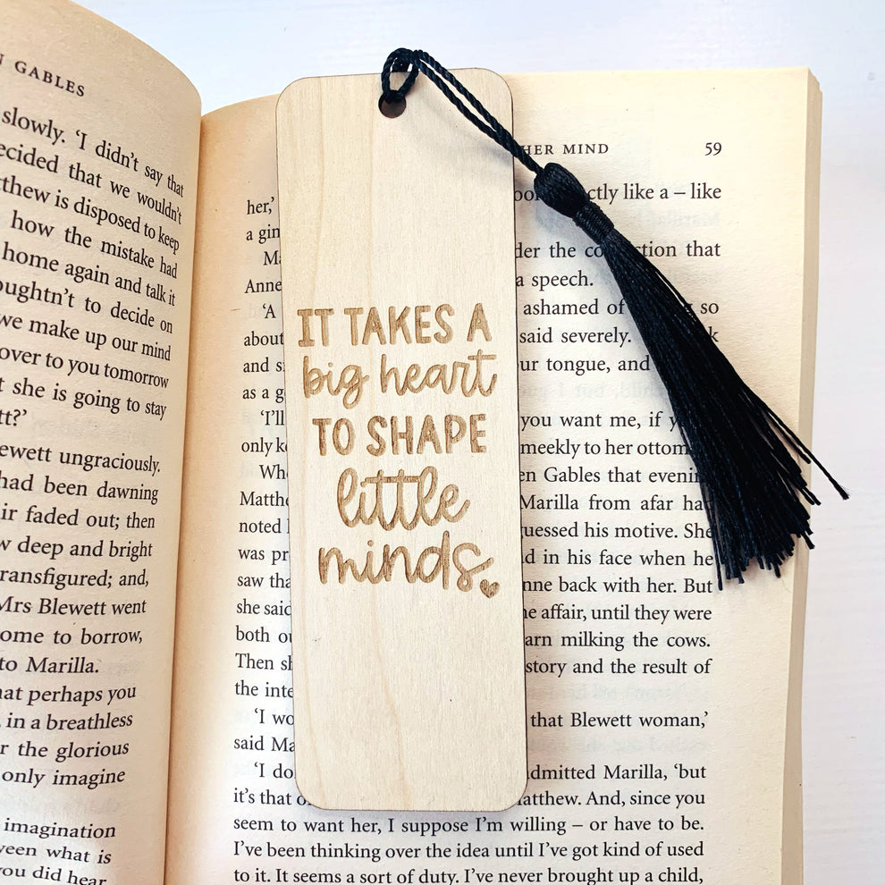 Big Heart, Little Minds Engraved Bookmark – Studio Chally