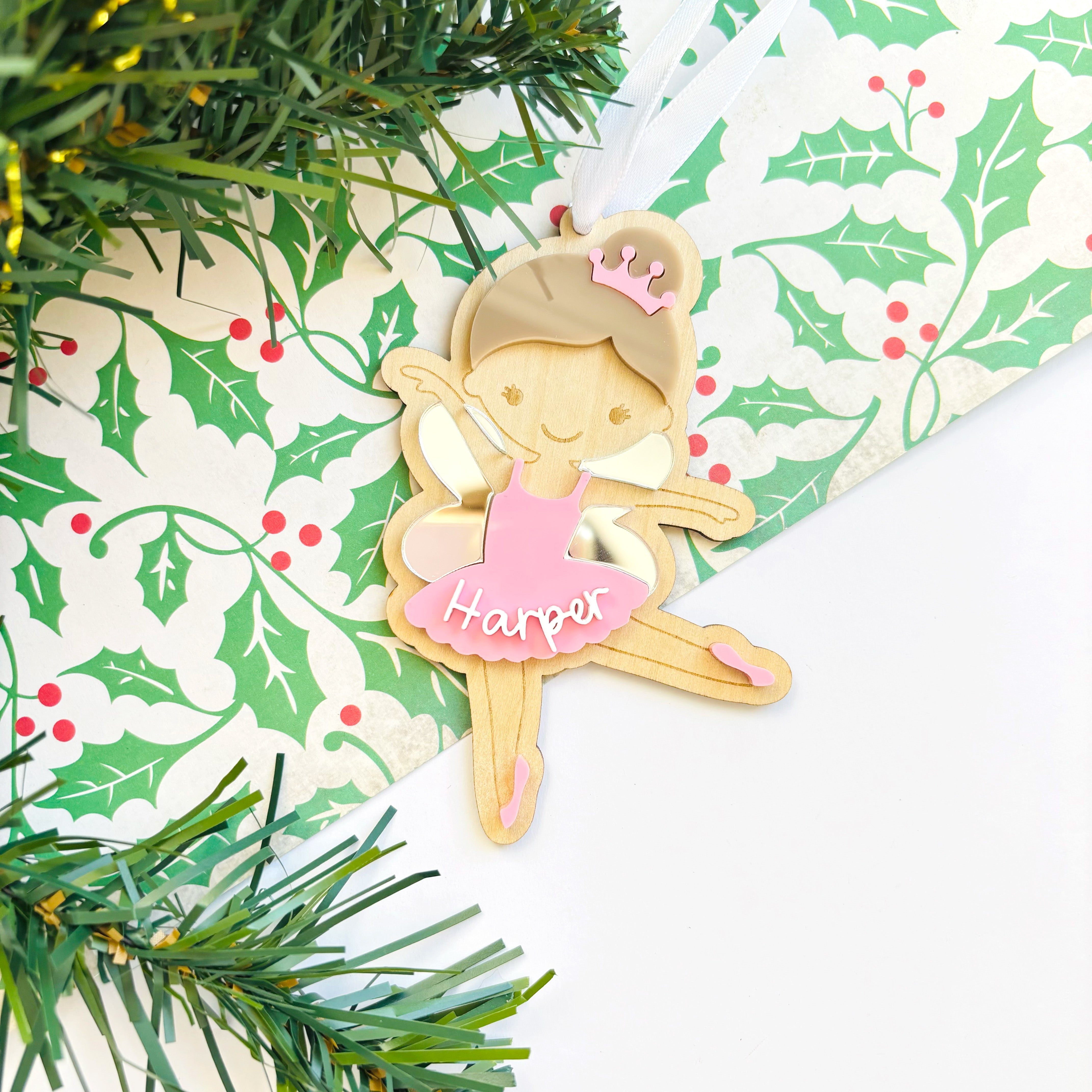 Personalised Fairy Christmas Ornament – Studio Chally